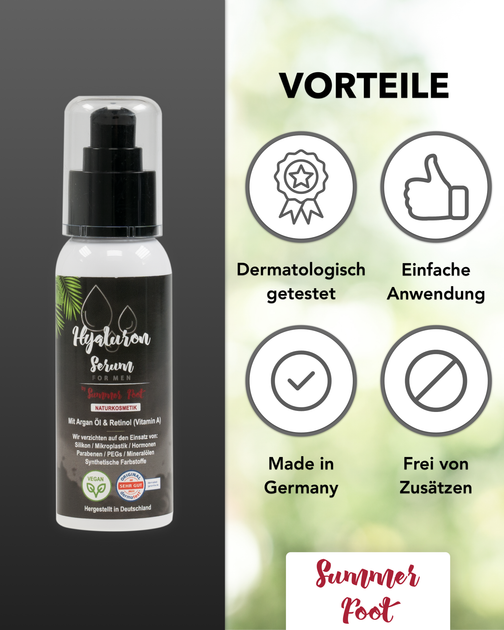 Retinol serum with hyaluronic acid and aloe vera – Summer Foot